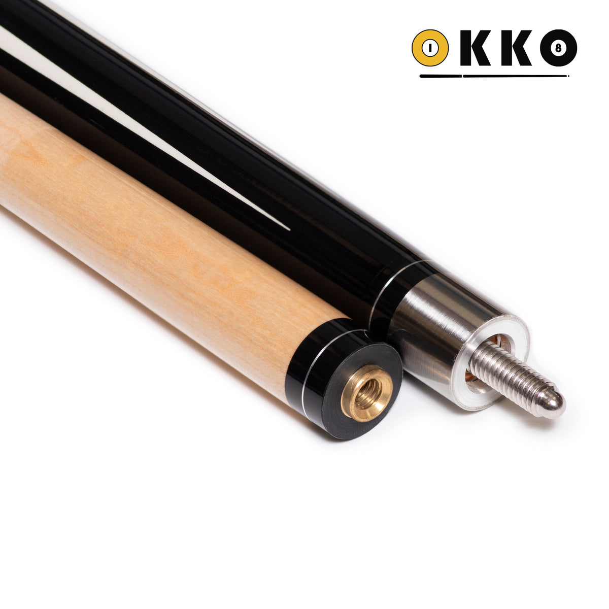 OKKO B-2 Pool Cue w/Maple Shaft, 19 oz, w/Cue Case and Accessories ...