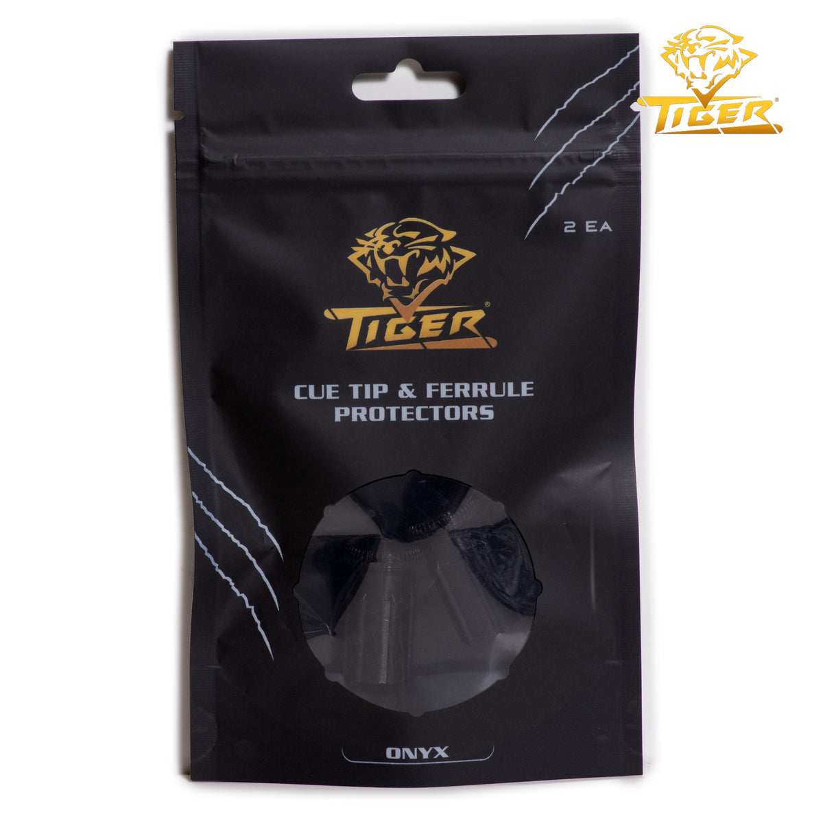 Tiger Cue Tip and Ferrule Protectors, 2-Pack, Onyx – Billiard City