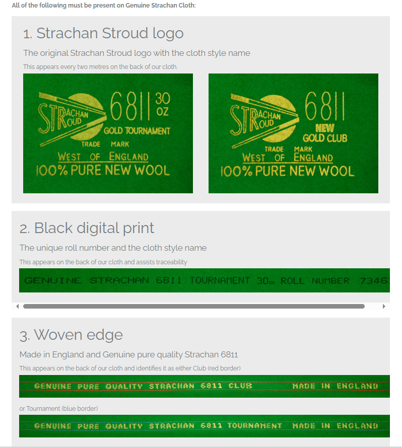 8 ft Strachan® 6811 New Club English Green – Billiard City