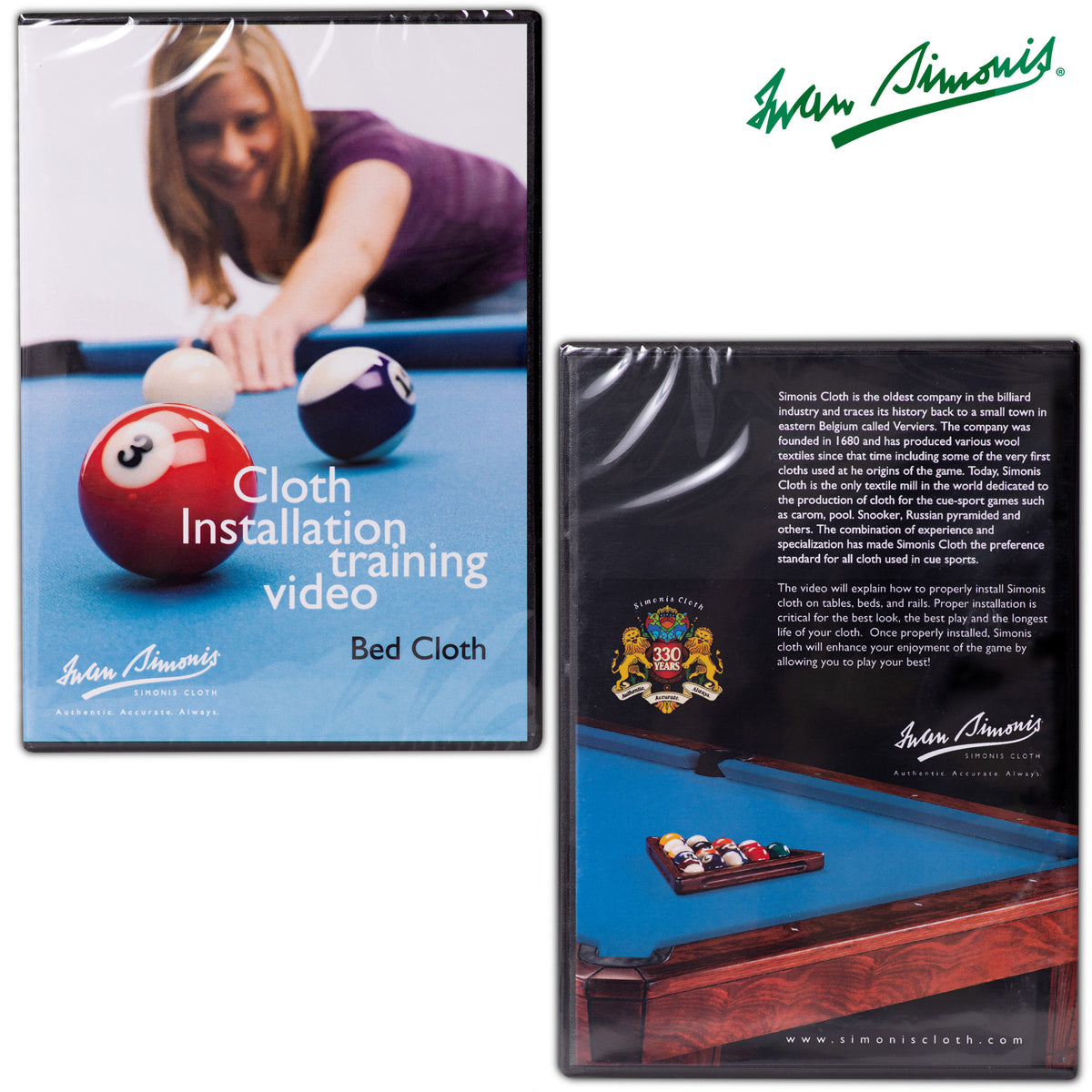 Iwan Simonis Cloth Installation Training Video Bed Cloth – Billiard City